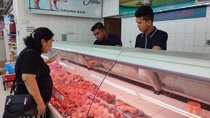Penyebab Harga Daging Babi di Pasar Swalayan Manado Sulawesi Utara Naik ...