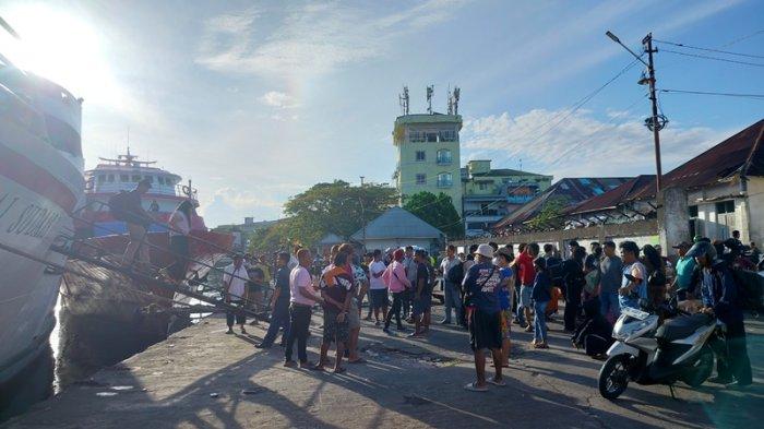 Potret Suasana Pelabuhan Manado Sulawesi Utara saat Kedatangan Kapal Pagi Ini - Tribunmanado.co.id
