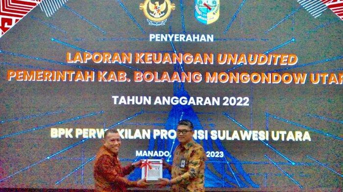 Depri Pontoh Serahkan LKPD Unaudited Bolmut 2022 Ke BPK RI Perwakilan Sulawesi Utara ...