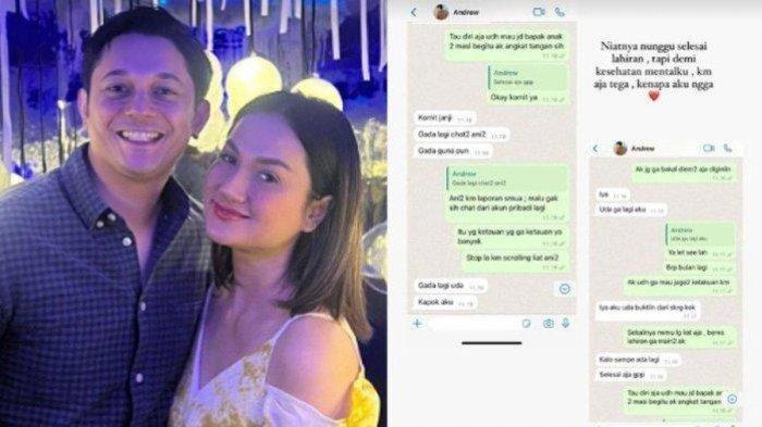 Akhirnya Terungkap Isi Chat Andrew Andika dengan Selingkuhan, Suami ...