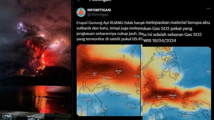 Tak Hanya Muntahkan Batu dan Abu Vulkanik, Gunung Ruang Juga Keluarkan ...