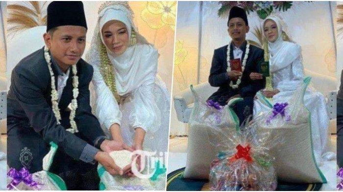 Terkuak Sosok Pengantin Pria yang Viral Kasih Mahar Beras 50 Kg ke Istri - Tribunmanado.co.id