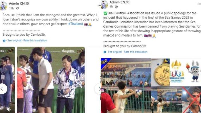 Bek Timnas Thailand Jonathan Khemdee Buang Medali dan Maskot SEA Games ...