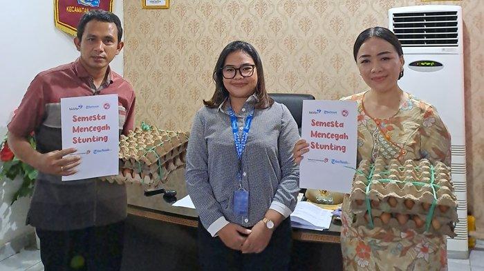 Tribun Manado Kembali Salurkan Ratusan Telur di Mapanget, Program ...