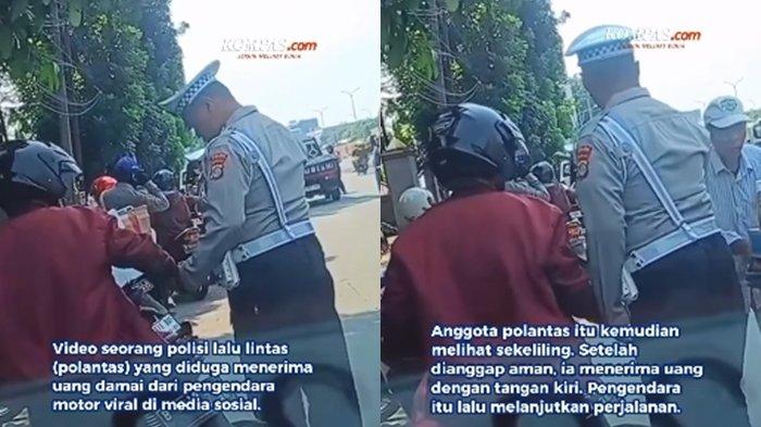 Video Oknum Polisi Diduga Terima Uang 'Suap' dari Pengendara yang Kena Tilang - Tribunmanado.co.id