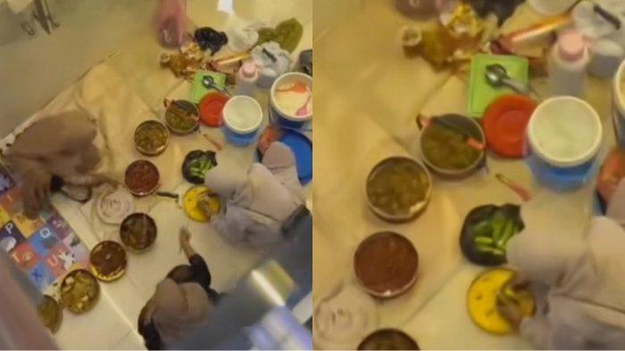 Viral Aksi Nyeleneh Emak-emak Piknik di Dalam Mal, Gelar Karpet hingga Bawa Rantang Isi Lauk ...
