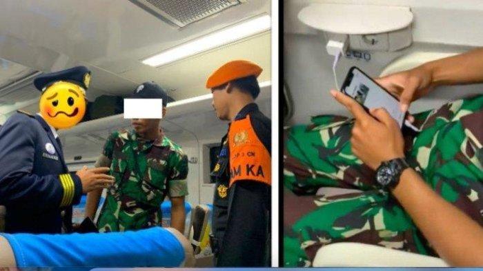 Viral Pria Berseragam TNI Kepergok Foto Penumpang Wanita di Kereta - Tribunmanado.co.id