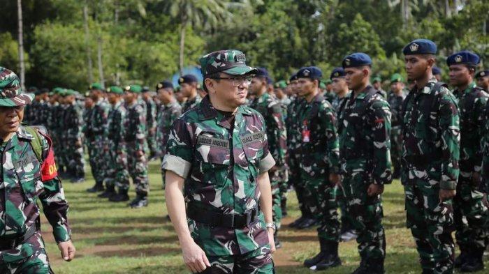 Andrei Angouw Tampil dengan Seragam Loreng TNI, Jadi Irup Pembukaan TNI ...