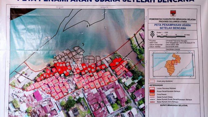 Sebagian Pasar 54 Masuk zona Merah Bencana Pantai Amurang Minsel ...