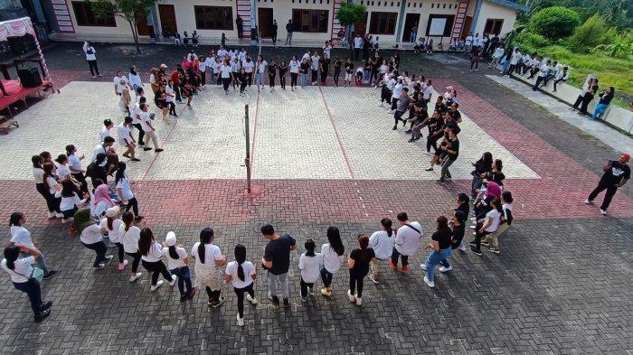 Keseruan Zumba Dies Natalis ke-9 STMB Duasudara Bitung Sulawesi Utara ...