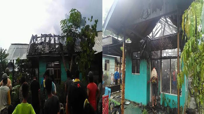 Inilah Penyebab Dua Rumah di Bolmong Ludes Terbakar - Tribunmanado.co.id
