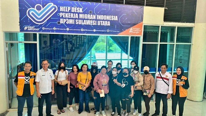 BP2MI Pulangkan 12 Warga Sulawesi Utara Korban Sindikat Pekerja Migran Ilegal - Tribunmanado.co.id