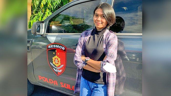 Polwan Cantik Bripda Anna Pereira, Personel Sat Reskrim Polres Bolmut ...