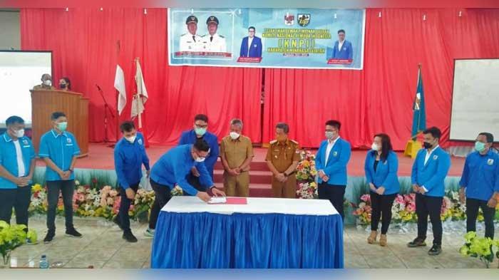 Ini Pesan Bupati Franky Donny Wongkar kepada DPD KNPI Minsel yang Baru ...