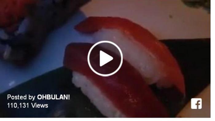 Netizen Rekam Video Cacing Bergerak dalam Sushi, "Kapok Makan Sushi ...