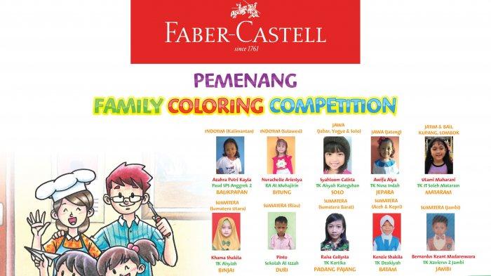 Daftar 13 Pemenang Lomba Family Colouring Competition Faber Castell ...