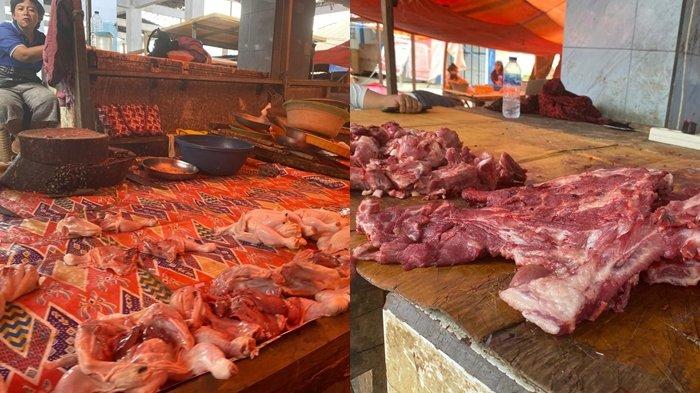 Harga Daging Babi dan Ayam di Pasar Karombasan Manado Sulawesi Utara ...