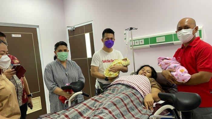 Gubernur Sulut Olly Dondokambey Beri Nama Bayi Kembar yang Lahir Pertama di RSUD ODSK ...