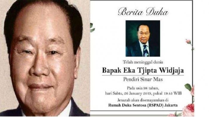 Konglomerat dan Pendiri Sinar Mas Group Eka Tjipta Widjaja Meninggal ... Konglomerat dan Pendiri Sinar Mas Group Eka Tjipta Widjaja Meninggal ...