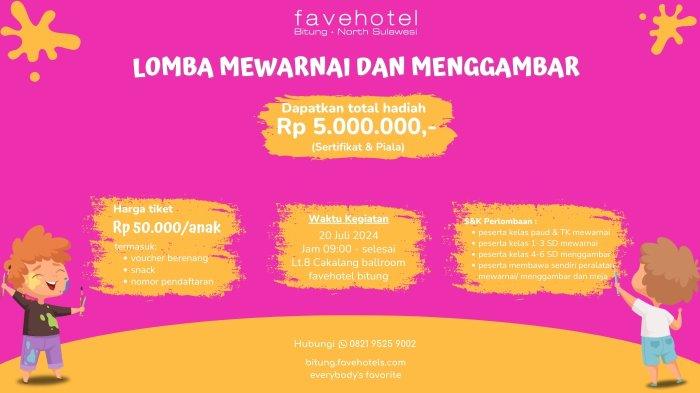 Favehotel Bitung Gelar Lomba Mewarnai dan Menggambar Dalam Rangka HUT ...