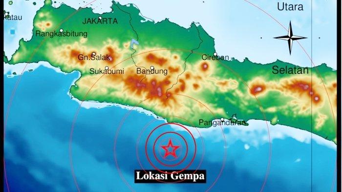 Gempa Guncang Jawa Barat Siang Ini Pukul 10.13 WIB, Baru Saja Guncangan di Laut, Berikut Info ...