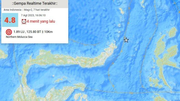 Gempa Bumi Guncang Bitung Sulawesi Utara, Magnitudo 4.8, Terasa hingga Manado - Halaman all ...