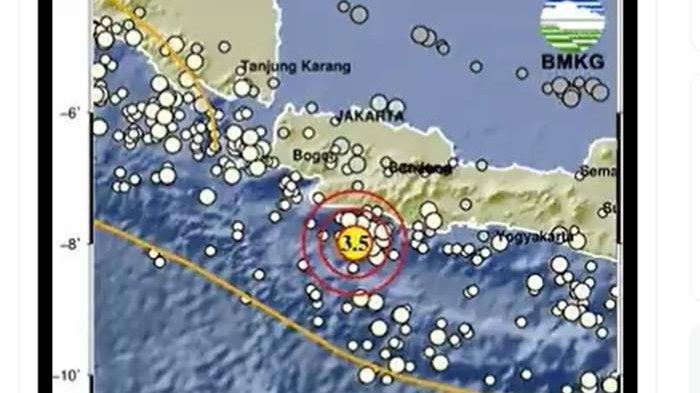 Gempa Terkini Guncang Jawa Barat Rabu Pagi, Pusat Guncangan di Laut dengan Magnitudo 3,5 ...