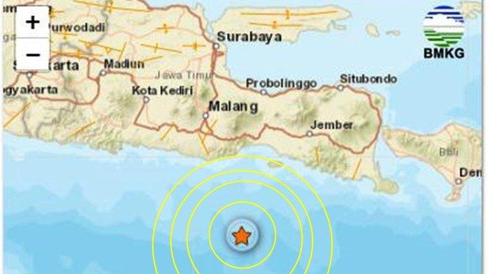 Gempa Guncang Jawa Timur Selasa 12 April 2022, Baru Saja Terjadi di Laut, Ini Info BMKG ...