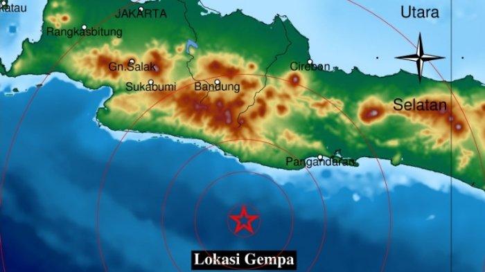 Gempa Guncang Jawa Barat Minggu 1 Mei 2022, Baru Saja Guncangan di Laut, Berikut Info BMKG ...