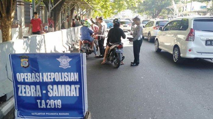 Hari ke-10 Operasi Zebra 2019, Polisi Masih Temukan 76 Pelanggar - Tribunmanado.co.id