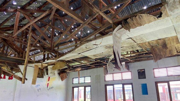 Potret Atap Rusak SMA Negeri 1 Tagulandang Kepulauan Sitaro, Dampak ...
