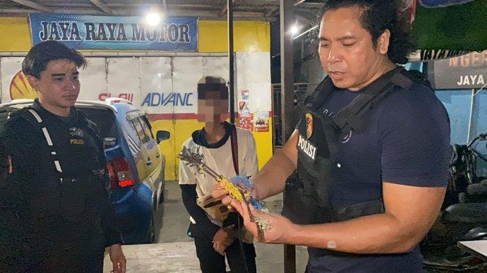 Bawa Sajam, Remaja Residivis Tawuran Ditangkap Tim Tarsius Polres ...