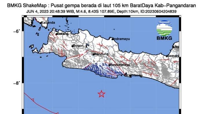 Gempa Magnitudo 4,6 Guncang Jawa Barat Minggu Malam - Tribunmanado.co.id