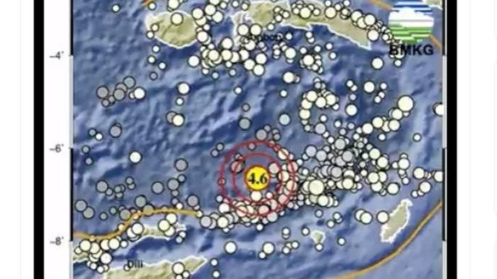 Gempa Bumi Magnitudo 4,6 Guncang Wilayah Maluku Senin Sore - Tribunmanado.co.id