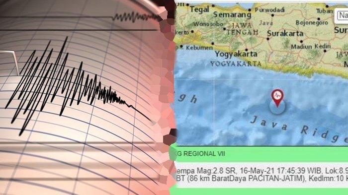 Info BMKG: Pacitan Diguncang Gempa Sebanyak Tiga Kali, Berikut Ini Magnitudo dan Pusat Gempa ...