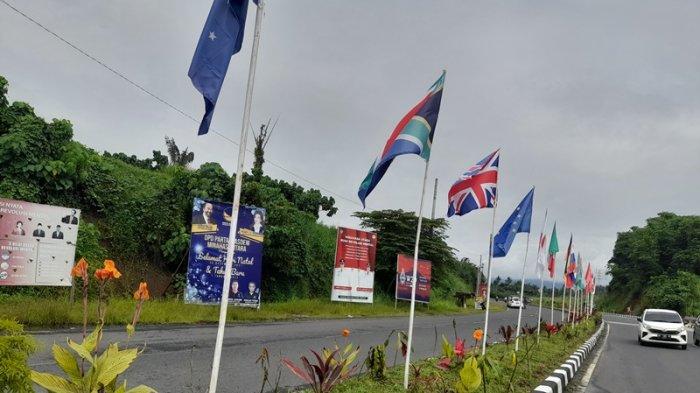 Bendera 20 Negara G20 Terpasang di Minut, Delegasi Mulai Berdatangan ...