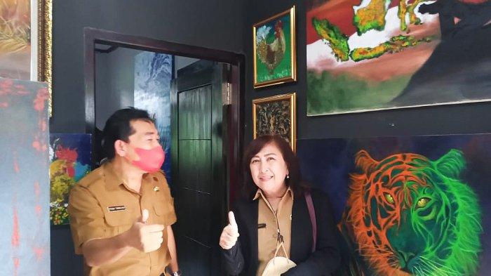 Dukung Kreativitas Seniman Asal Minahasa, Kadispar Kunjungi Galeri Lukisan Tje13 Studio Tondano ...