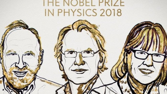 3 Ilmuwan Peraih Penghargaan Nobel Fisika 2018 - Tribunmanado.co.id