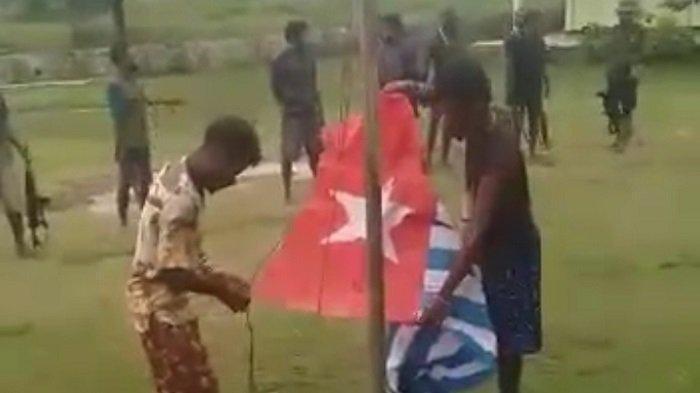 KKB Papua Masuk Wilayah Perang, Bendera Bintang Kejora OPM Dikibarkan ...