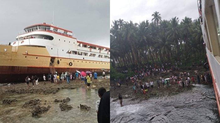 BREAKING NEWS, KM Glorry Mary Tujuan Manado-Talaud Kandas di desa ...