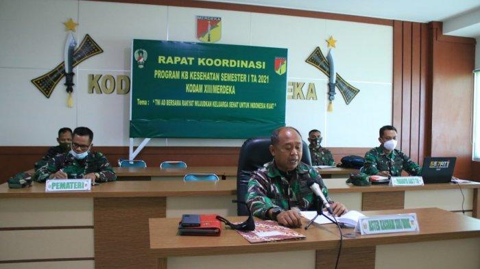 Dukung Peningkatan SDM, Kodam Merdeka Gelar Rakor Program KB ...