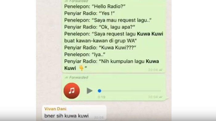 Viral di Medsos, Ternyata Ini Isi dari Lagu Kuwa-Kuwi - Tribunmanado.co.id