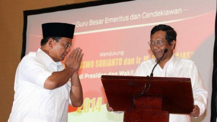 Hubungan Unik Menko Polhukam Mahfud MD dan Menhan Prabowo Subianto, Pernah Satu Perahu ...