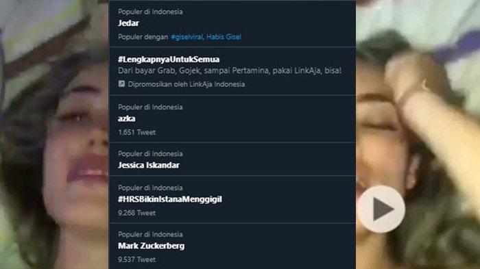 Masih Heboh soal Gisel Kini Nama Jedar Trending, Di Media Sosial Beredar Video Syur Mirip Jedar ...
