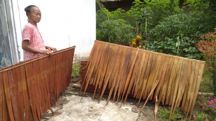 Neni Kini hanya Mampu Bikin 15 Lembar, Perajin Atap Rumbia Masih ...