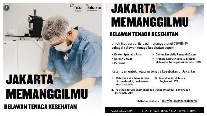 Pendaftaran Relawan Tenaga Kesehatan untuk Bantu Penanganan Covid-19 ...