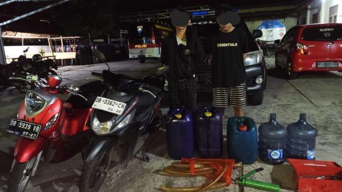 2 Pemuda di Bitung Ditangkap Tim Tarsius Polres Sedang Curi Solar di Eksavator Proyek Kantor ...