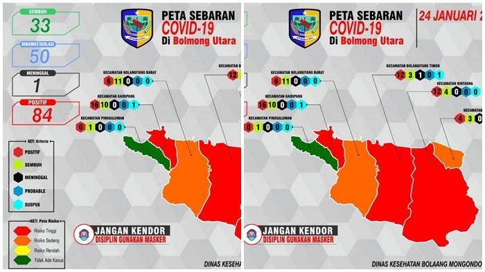 Ketambahan 18 Positif Covid-19, 3 Kecamatan di Bolmut Masuk Zona Merah ...