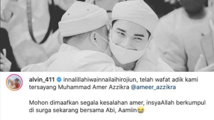 Alvin Faiz Ungkap Pesan Terakhir Almarhum Ameer Azzikra - Tribunmanado.co.id