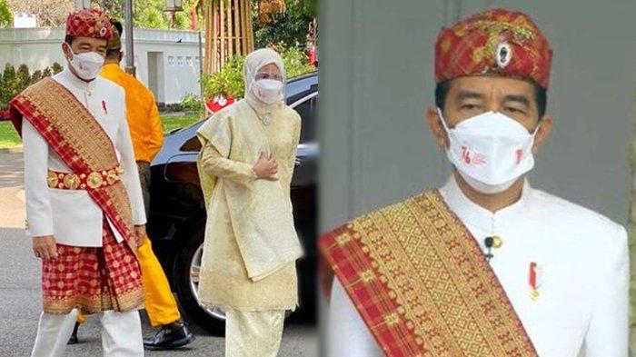 Jokowi Kenakan Pakaian Adat Pepadun di Upacara HUT Ke-76 RI, Busana ...
